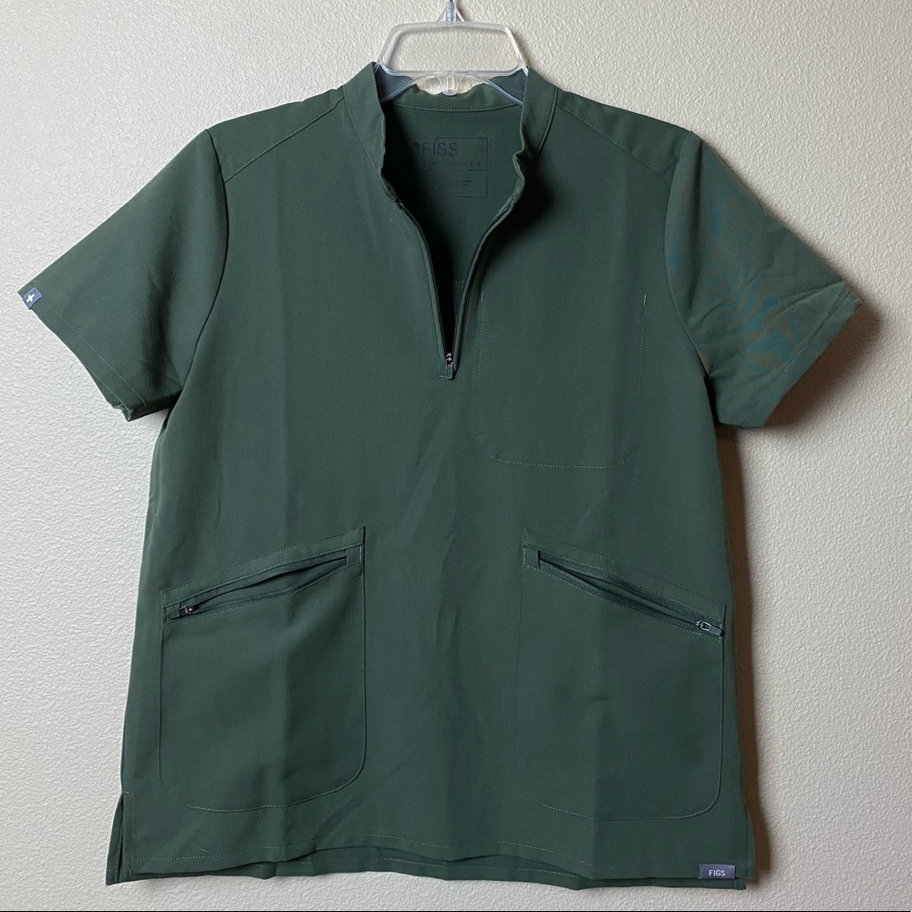 Figs Scrubs Nata Top S- Moss - Gem